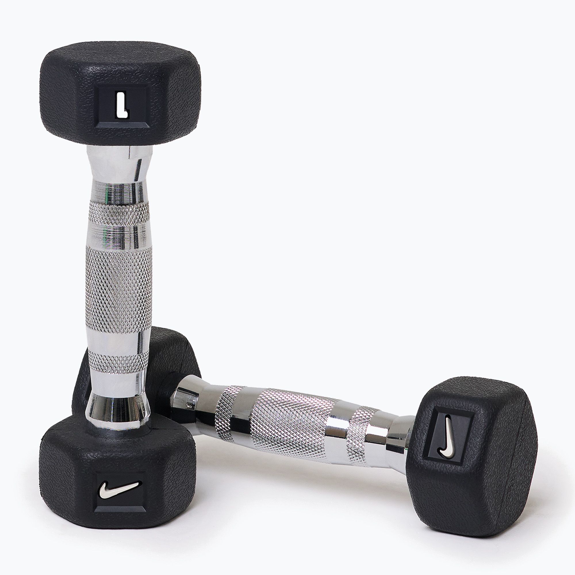 Gumírozott kézisúlyzó Nike Strength Hex Dumbbell 27,5 kg black/white ...