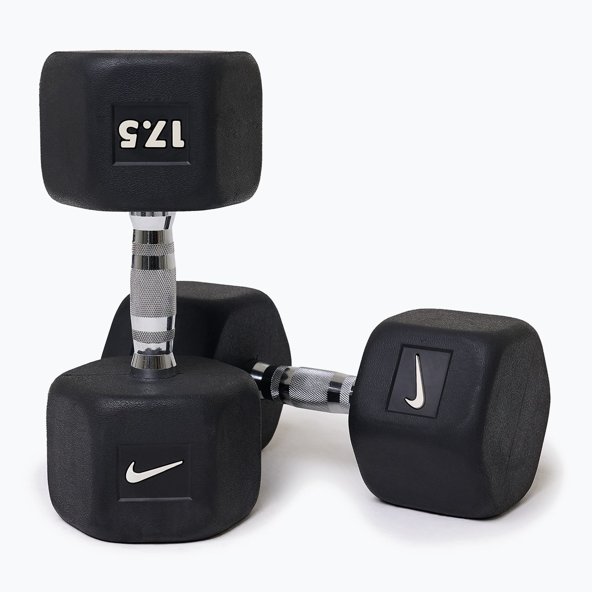 Gumírozott kézisúlyzó Nike Strength Hex Dumbbell 27,5 kg black/white ...