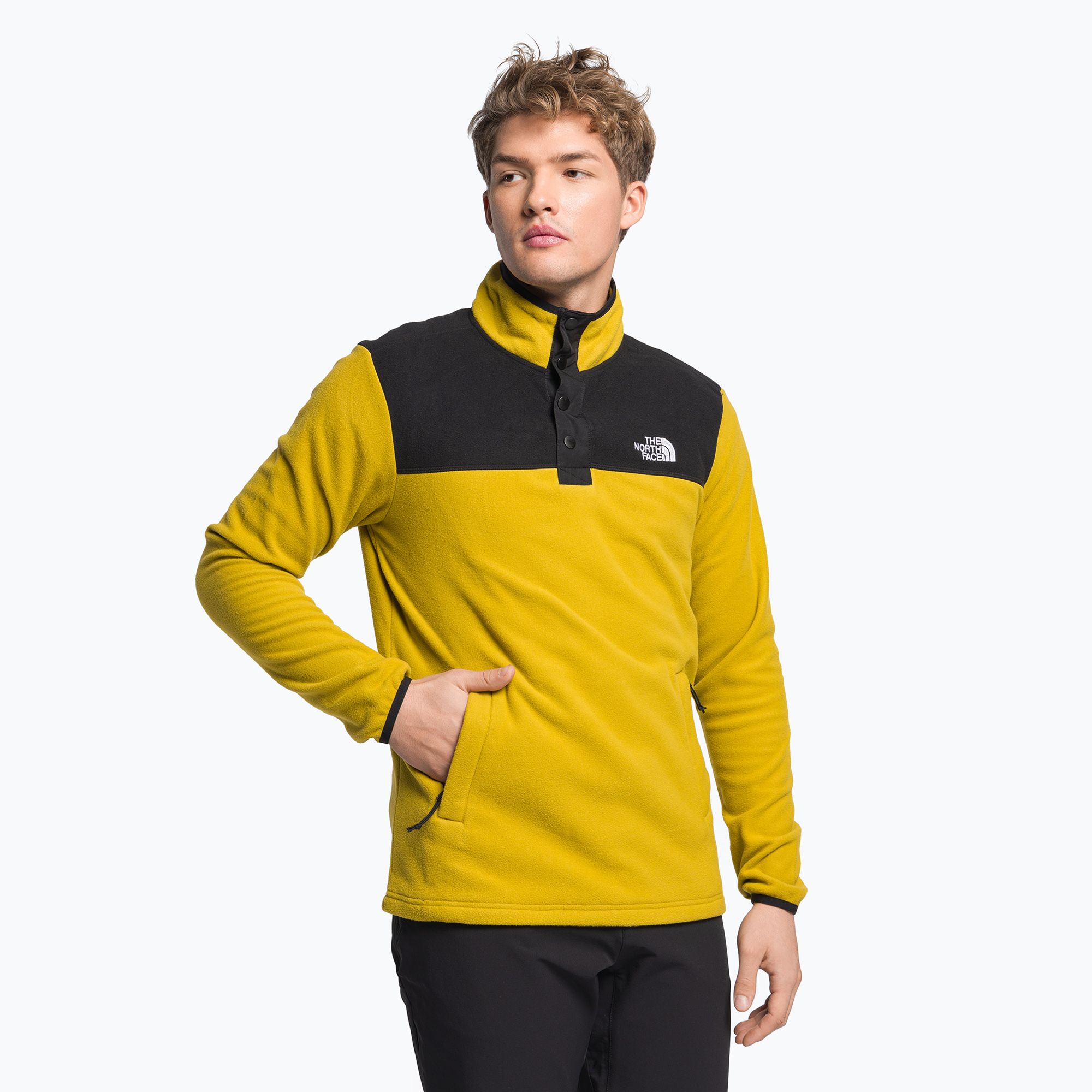 Férfi fleece pulóver The North Face Homesafe Snap Neck Fleece pulóver ...
