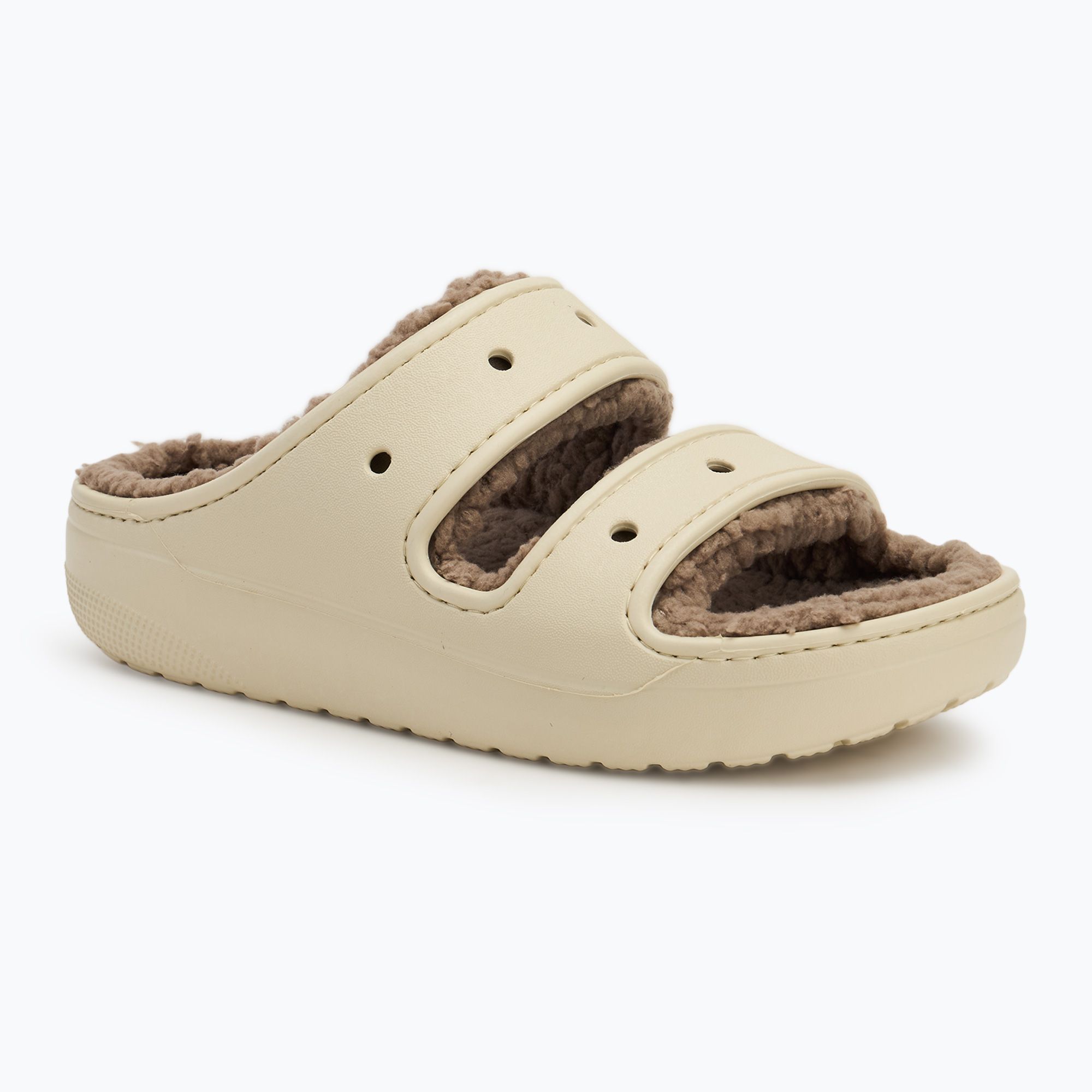 Papucs Crocs Classic Cozzzy Sandal bone/mushroom (207446-2YC) - Sportano.hu