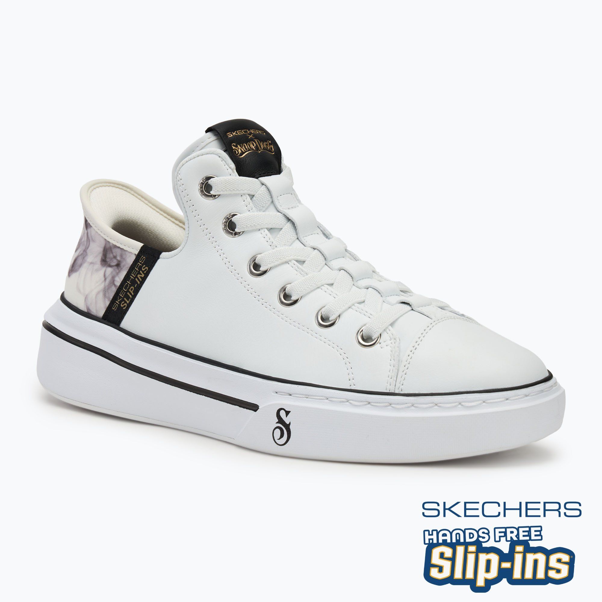 Férfi cipő SKECHERS Snoop One OG white/black (251016 WBK) - Sportano.hu