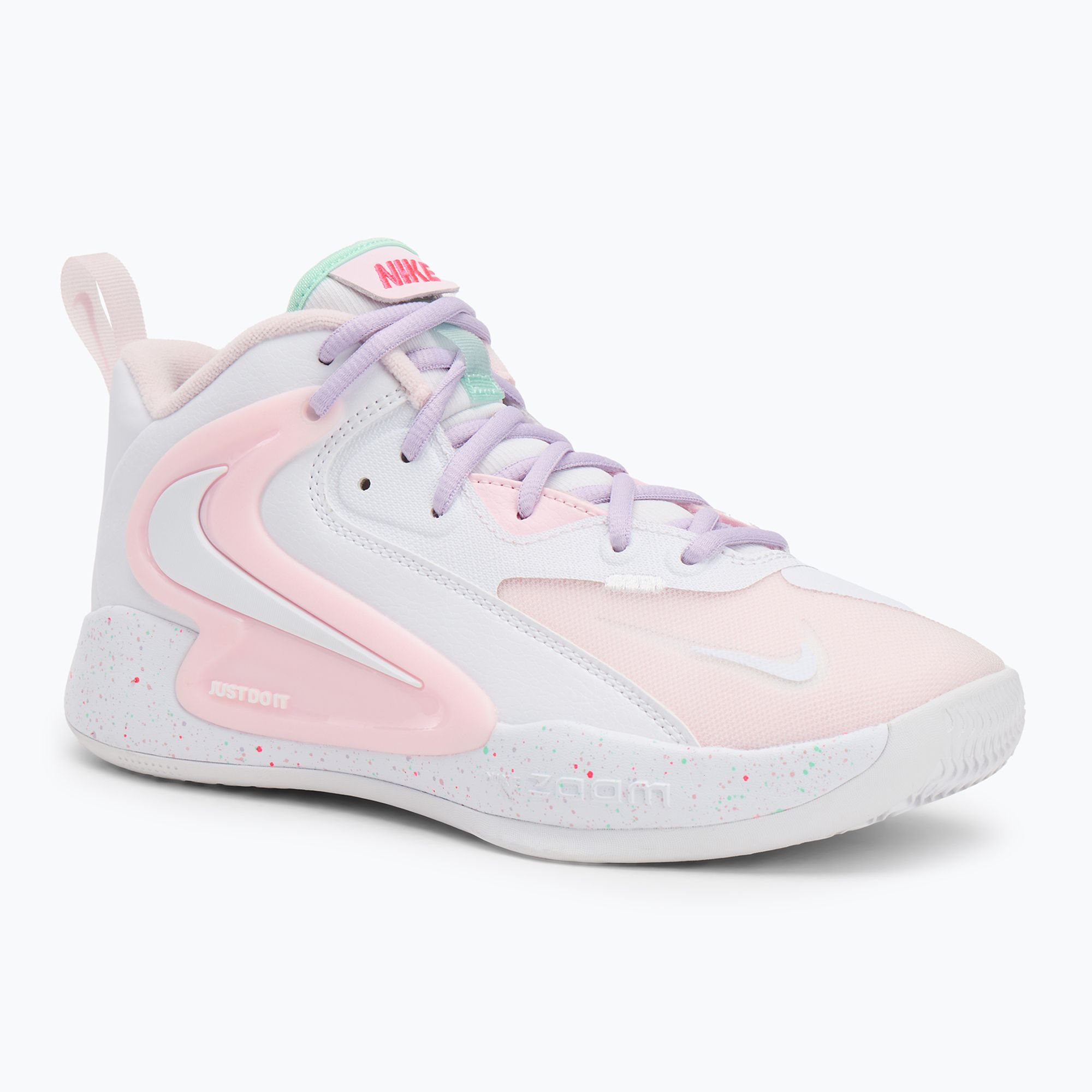 Röplabda cipő Nike Hyperset 2 SE white/hyper pink/mint foam/violet mist ...