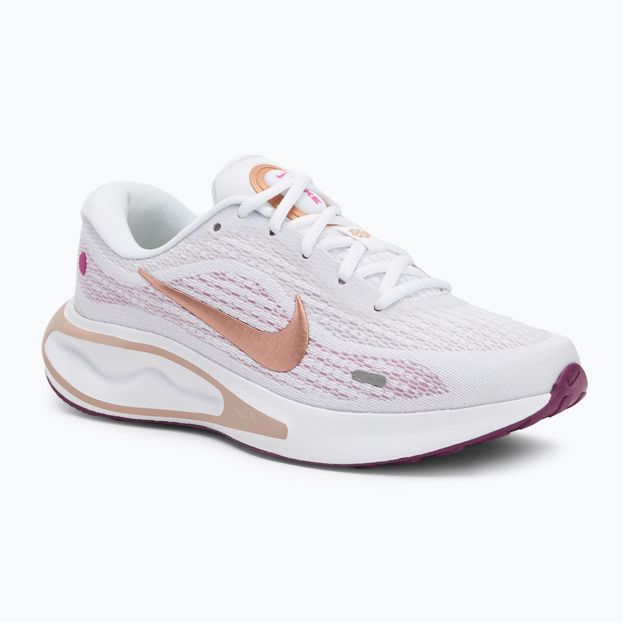 Női futócipő Nike Journey Run white/hot fuchsia/ platinumviolet ...