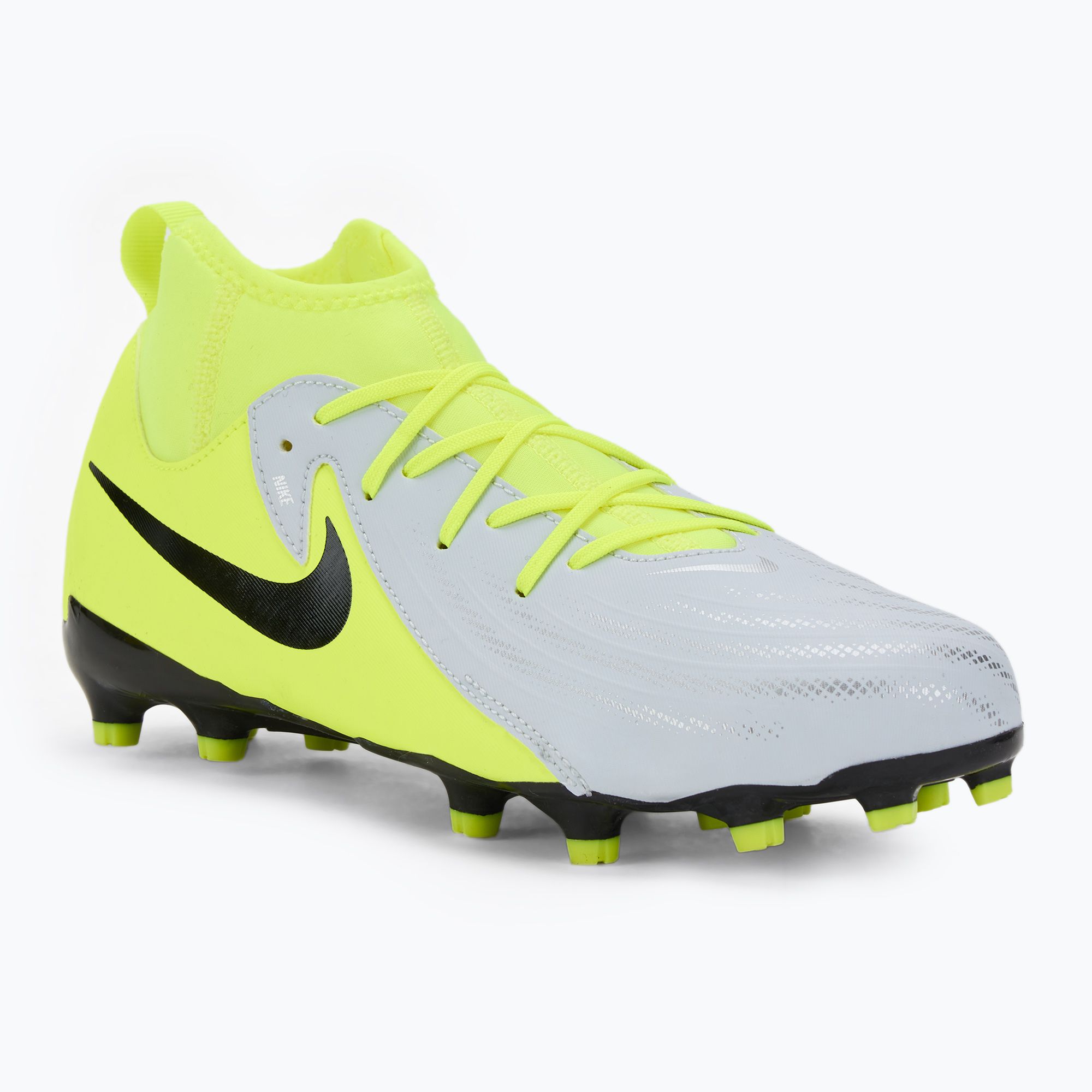 Gyerek focicipő Nike Phantom Luna 2 Academy FG/MG metallic silver/volt ...