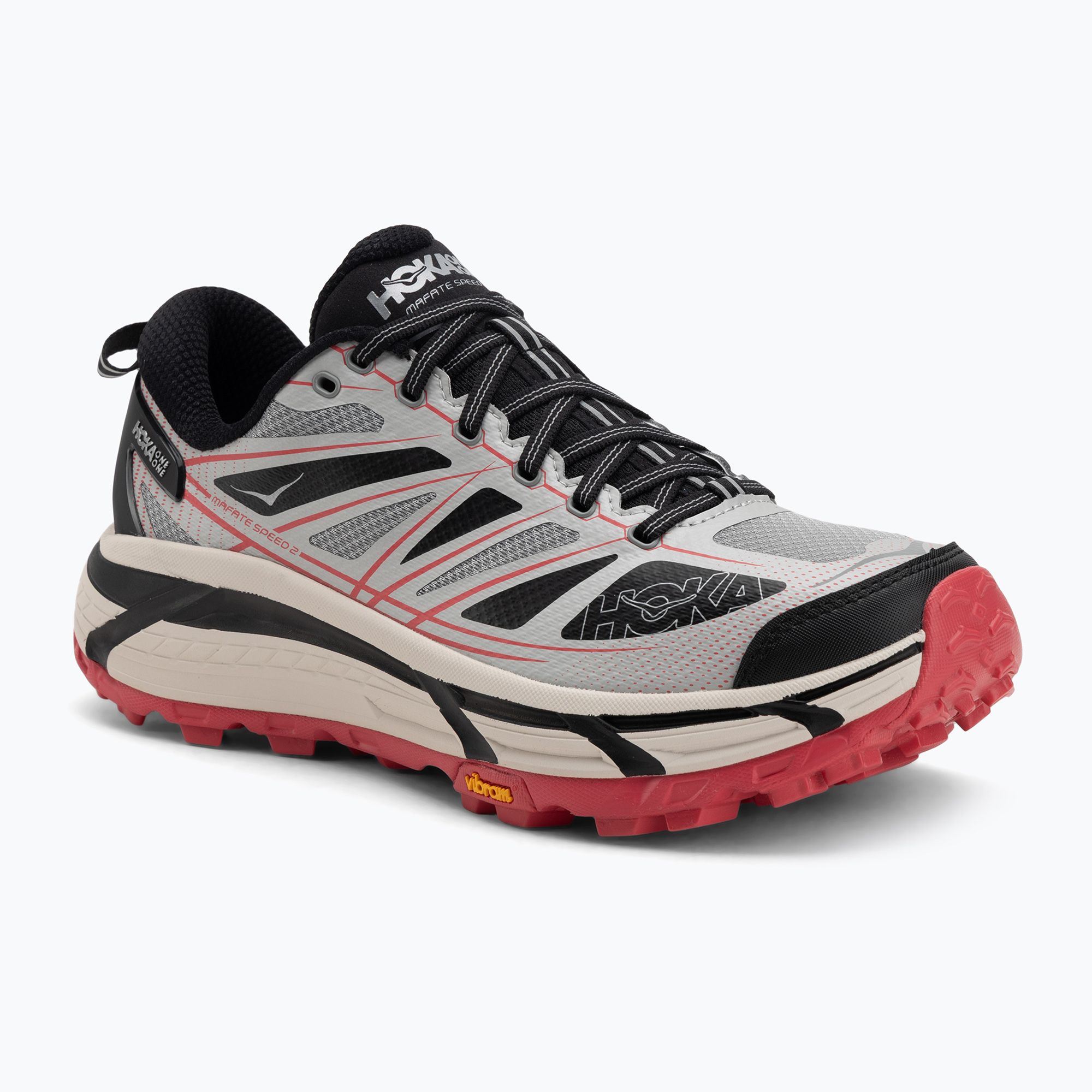 Futócipő HOKA Mafate Speed 2 galactic grey/ruby red (1126851-GTCG ...