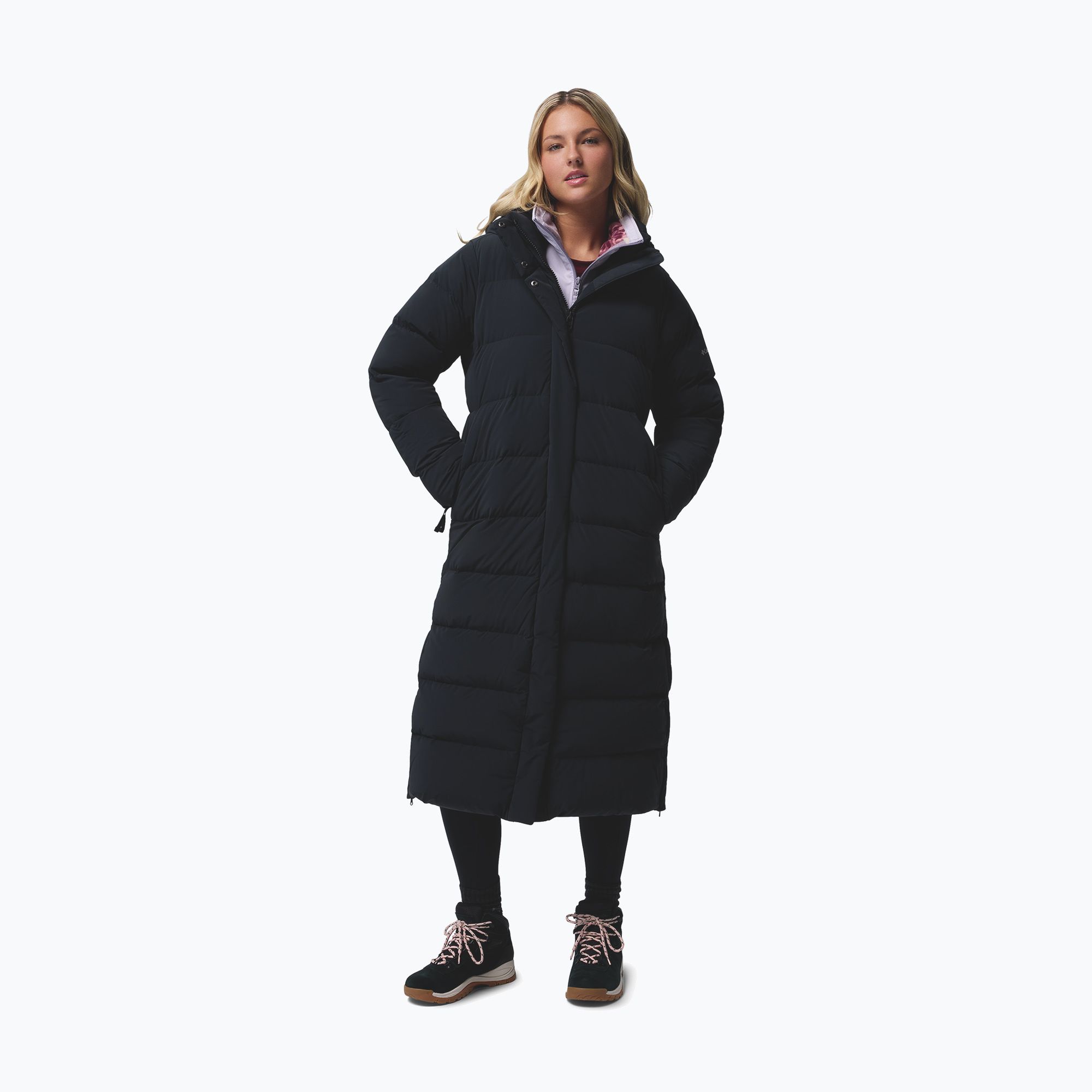 Női pufi kabát Columbia Amaze Puff Long Hooded black (2134894010 ...