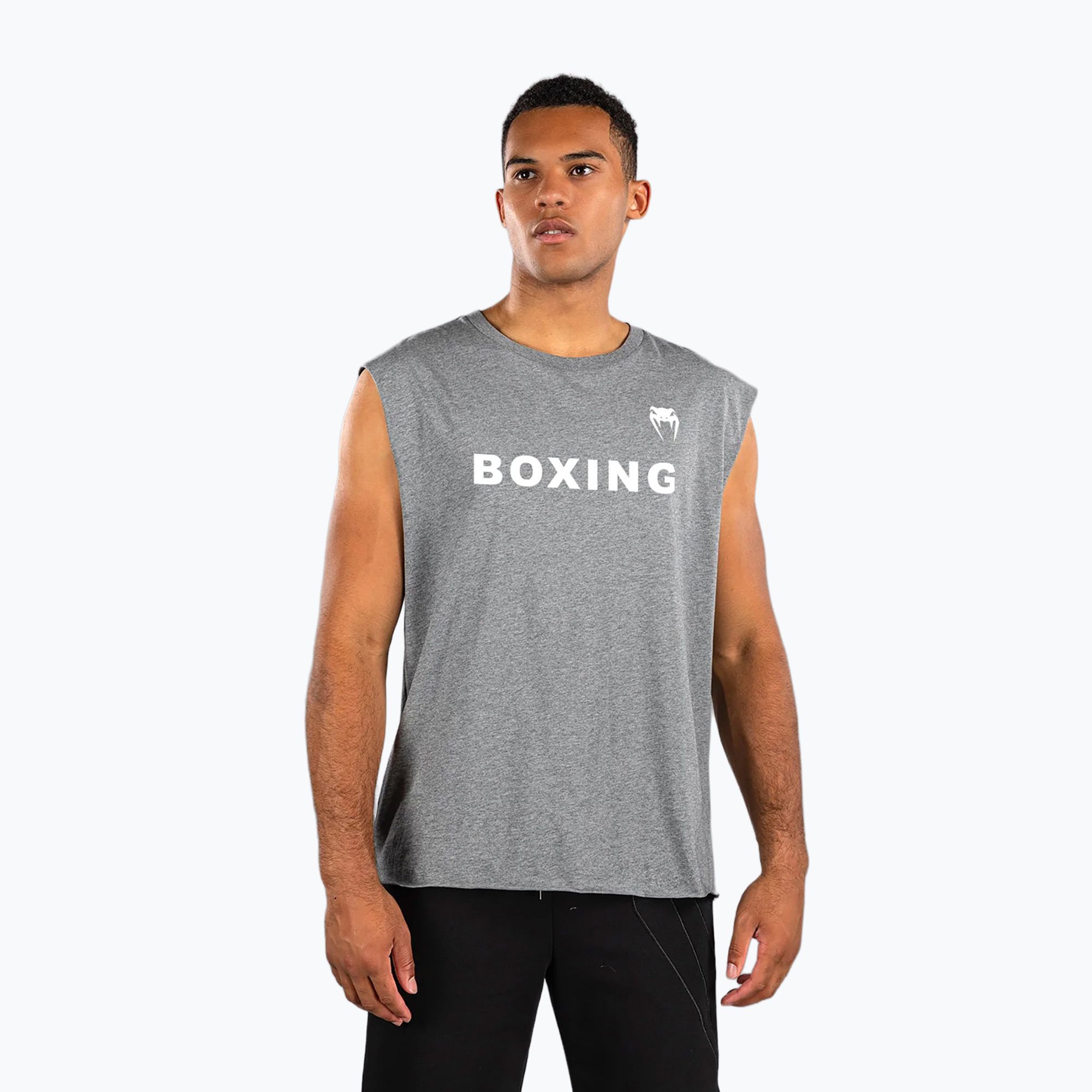 Férfi póló Venum Boxing VT Sleeveless heather grey (VENUM-05941-010 ...