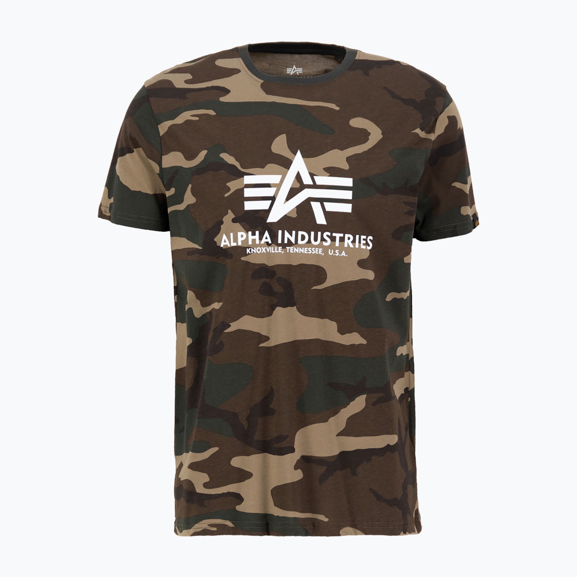 Férfi Alpha Industries Basic Camo fekete terepszínű polo póló ...
