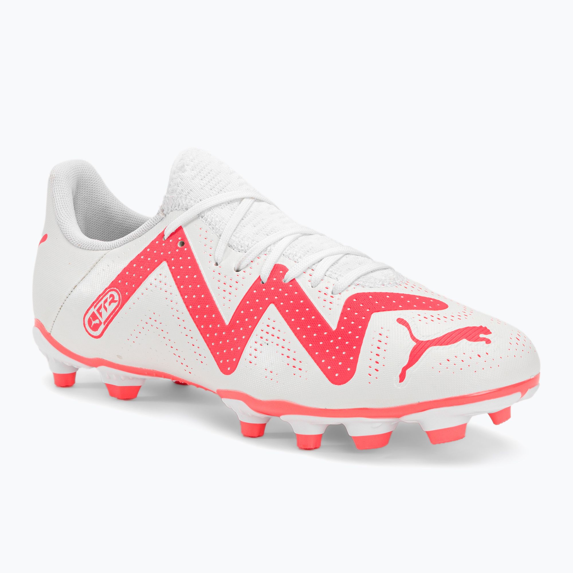 Férfi futballcipő PUMA Future Play FG/AG puma fehér/tűz orchidea ...