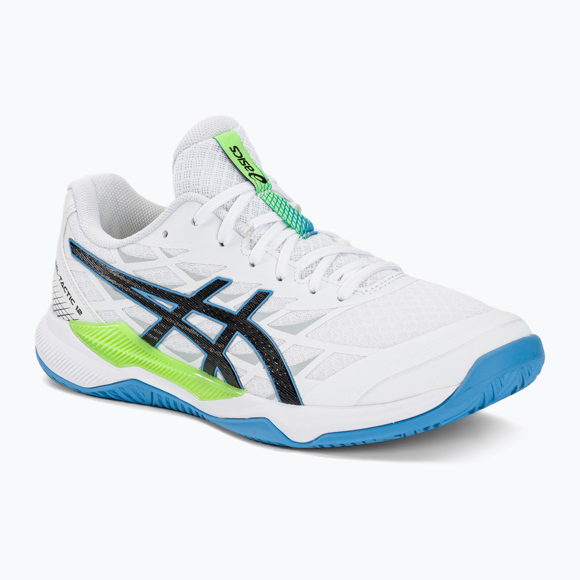 ASICS Gel-Tactic 12 férfi kézilabda cipő fehér/lime burst (1071A090-102 ...