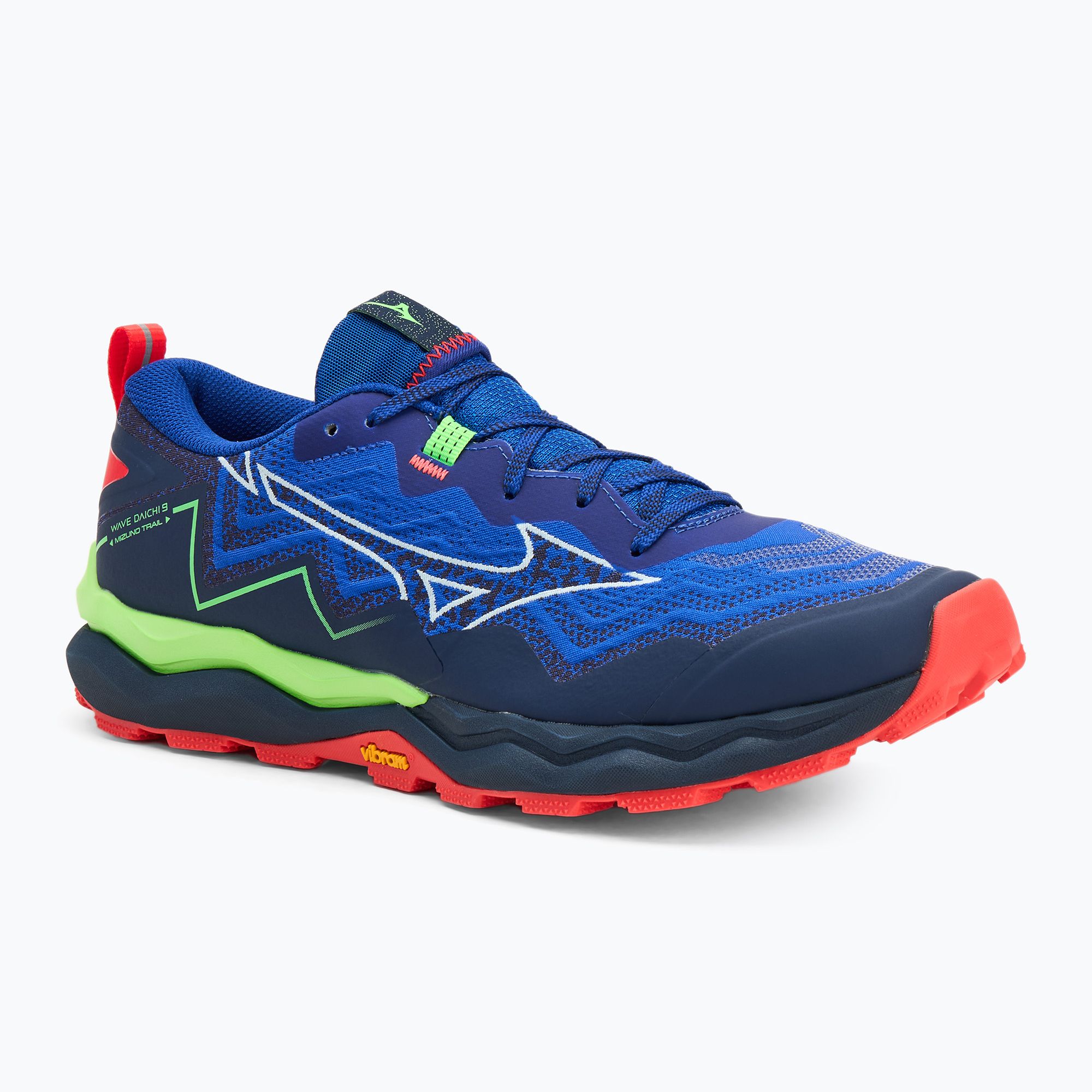 Férfi futócipő Mizuno Wave Daichi 9 reflex kék c/fehér/zöld geck ...