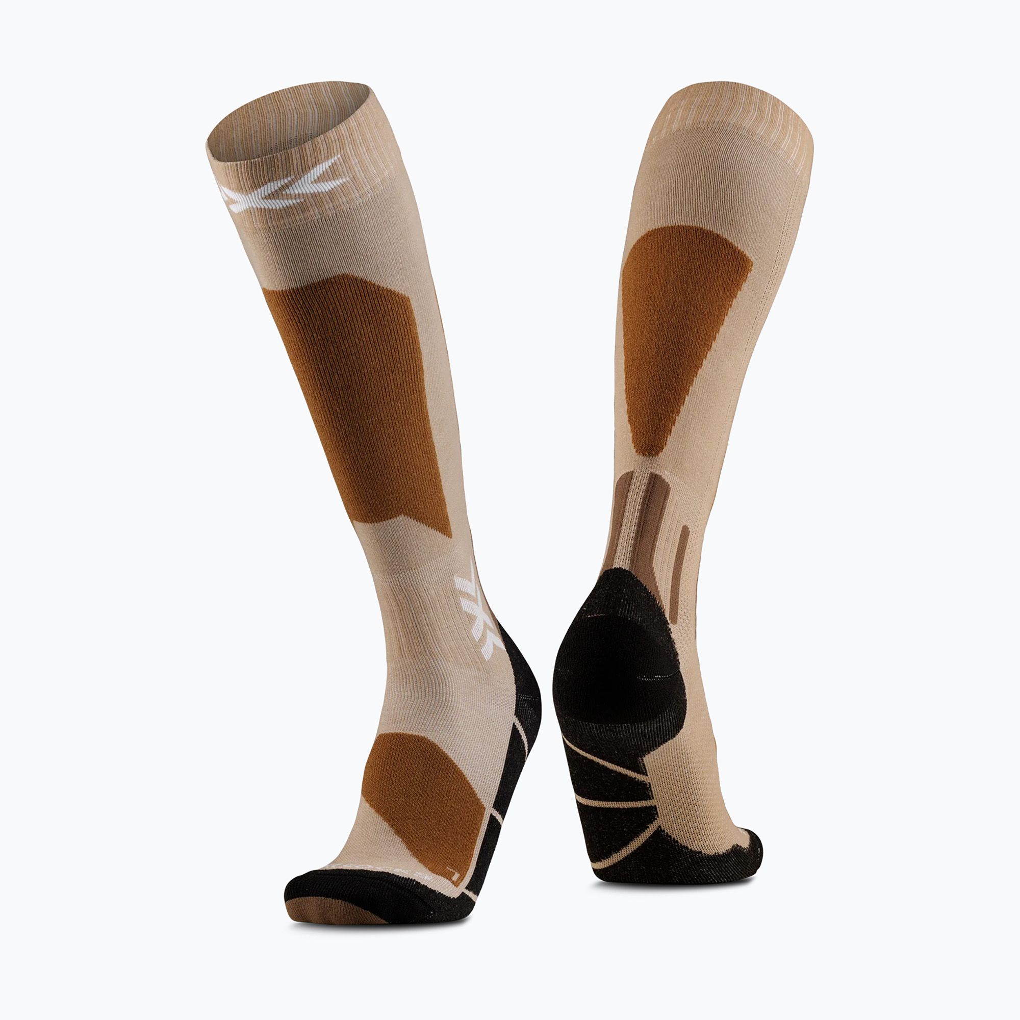 Sí zokni X-Socks Ski Discover Otc sand/dark sand (XS-WYDDW24U-M101 ...