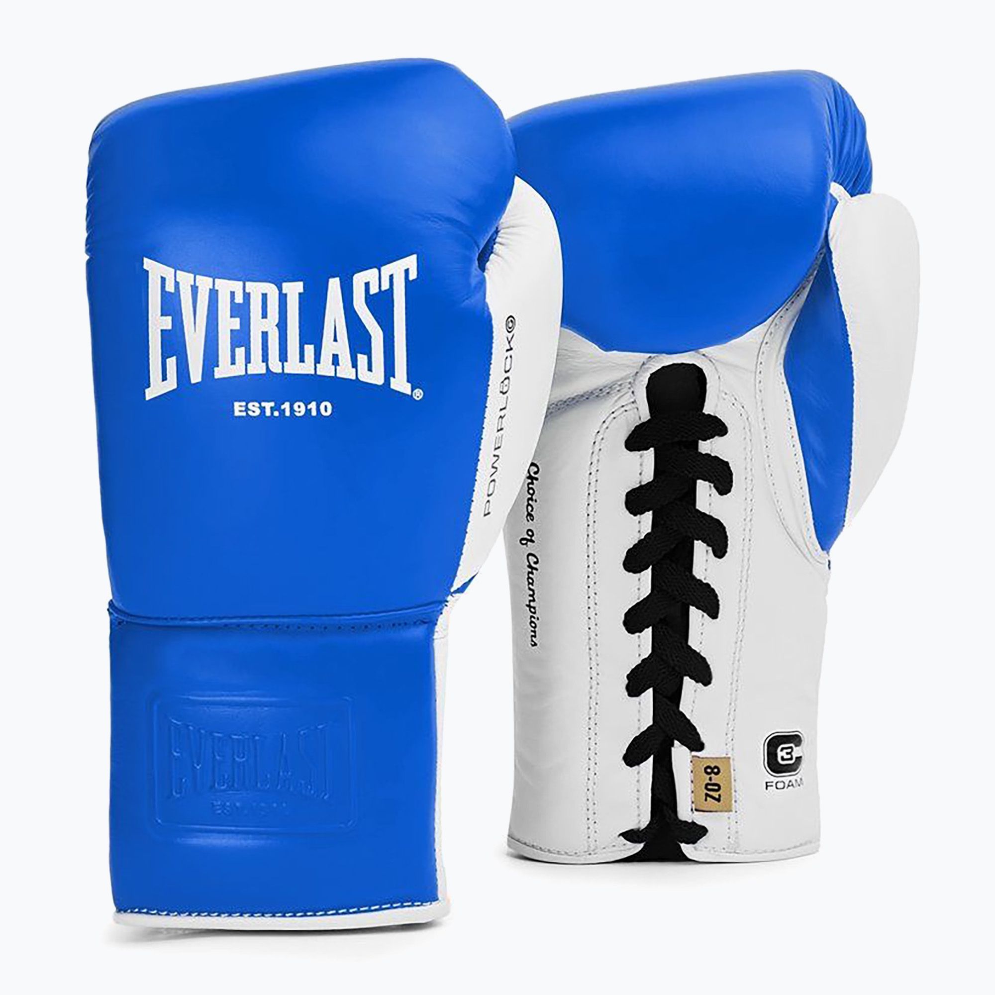 Boxkesztyű Everlast Powerlock OG Pro Fight blue/white (EV4010PFG-BLU ...